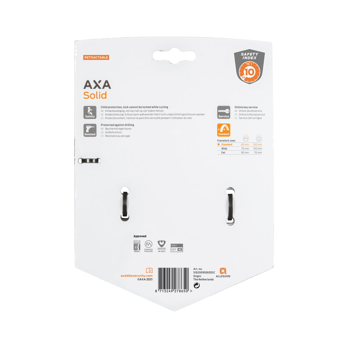 AXA Solid Retractable | AXA Bike Security 🇬🇧